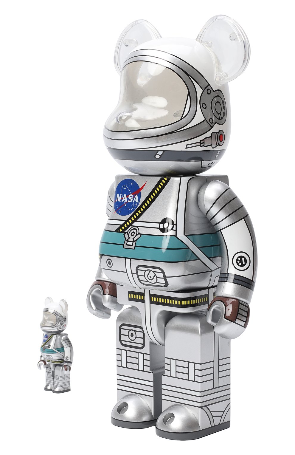 Набор фигур Project Mercury Astronaut NASA 100% + 400% Bearbrick, цвет ...