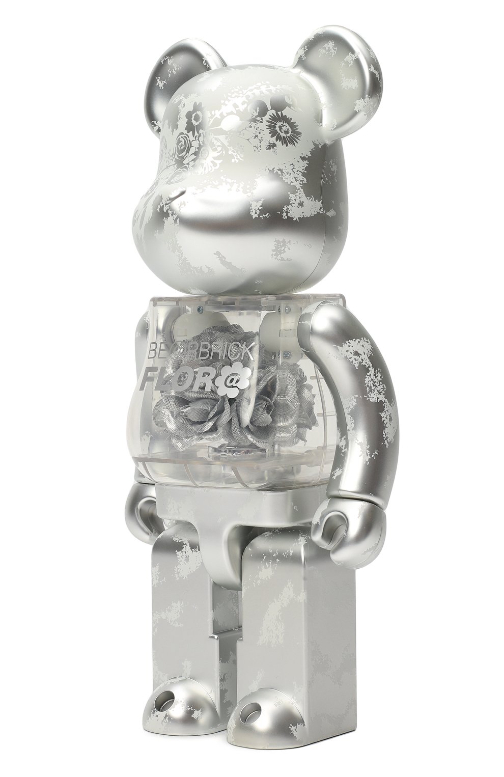 Фигура Bearbrick Flora (Flower) 400% Bearbrick, цвет Серебряный купить ...