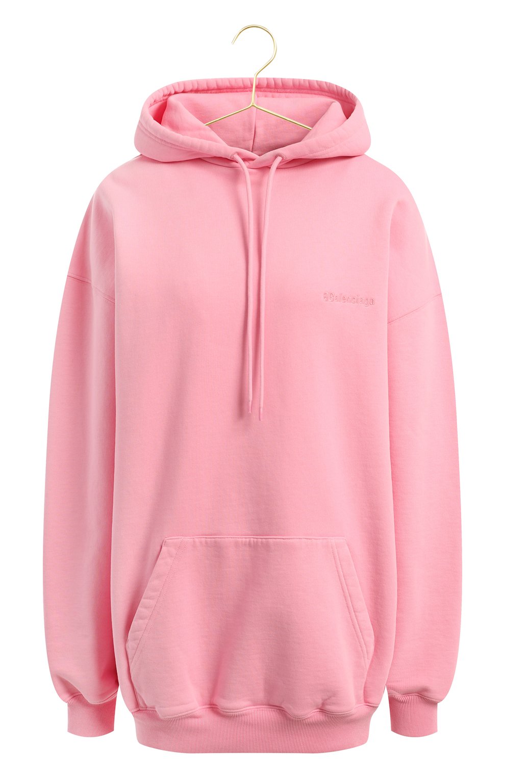 Хлопковое худи Balenciaga, цвет Розовый купить на ресейл-платформе TSUM ...