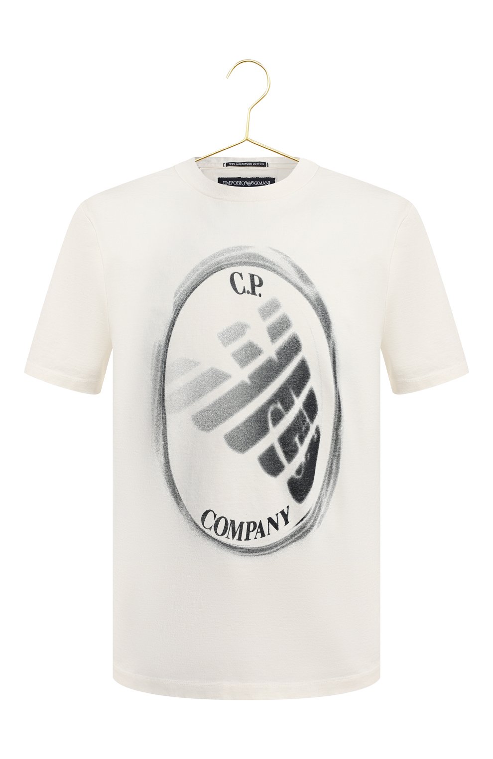Хлопковая футболка CP Company, цвет Белый купить на ресейл-платформе ...