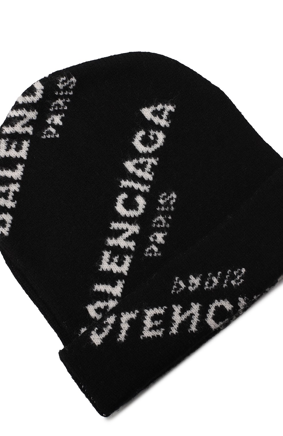 Шерстяная шапка Balenciaga, цвет Чёрно-белый купить на ресейл-платформе ...