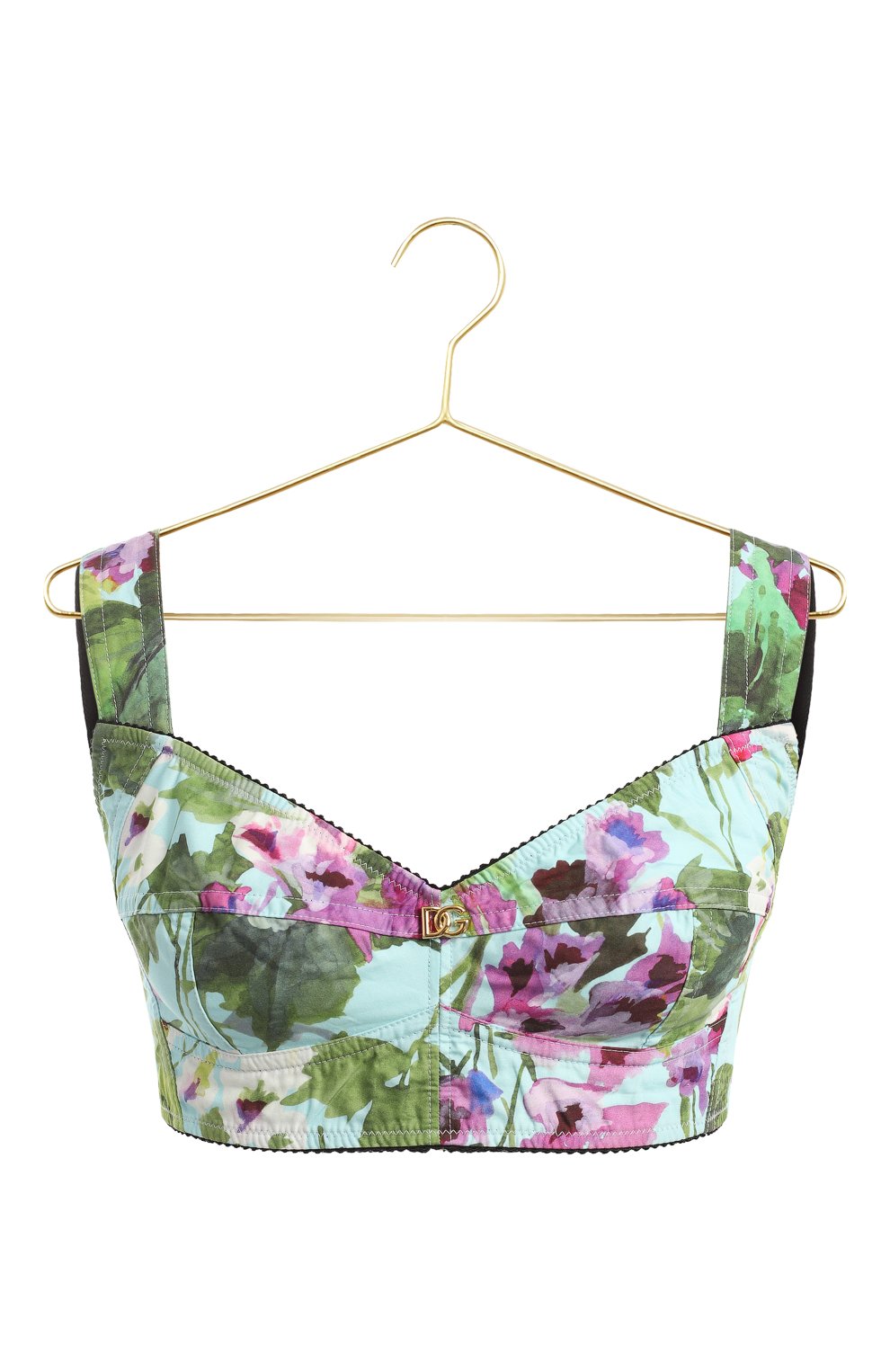 Хлопковый топ Dolce & Gabbana, цвет Разноцветный купить на ресейл ...