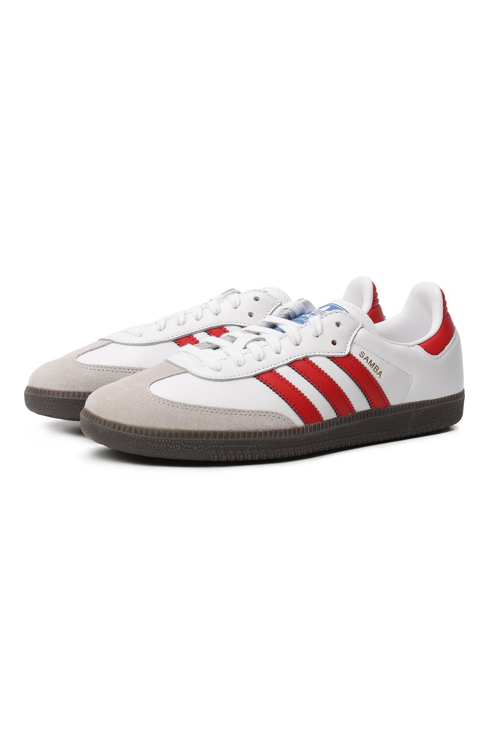 Кеды Samba OG White Better Scarlet adidas, цвет Белый купить на ресейл ...
